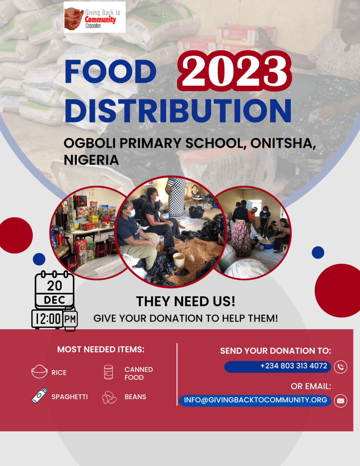 Food Distribution Event Onitsha 2023 – GBTC